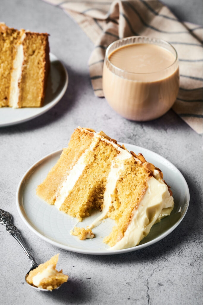 Burnt Almond Cake (With The Best Buttercream Frosting)