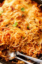 Easy Fried Spaghetti Recipe (Crispy & Cheesy Leftover Pasta!)