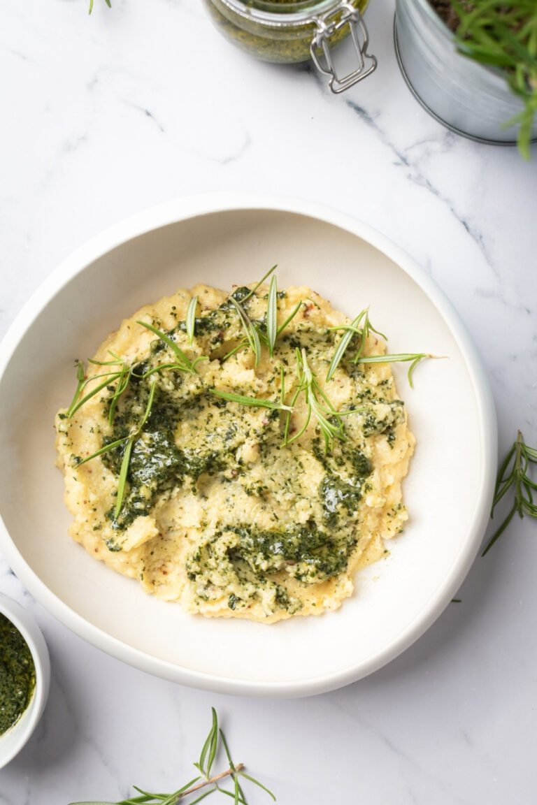 Instant Pot Polenta | Creamy, Cheesy, & No Stirring Needed