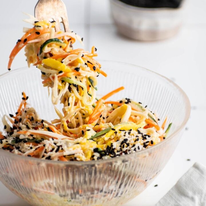 Kani Salad With Creamy Sriracha Mayo Dressing | 15 Minutes To Make
