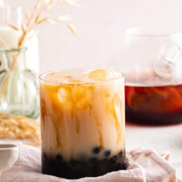 Brown Sugar Milk Tea With Brown Sugar Boba | Easy To Make At Home