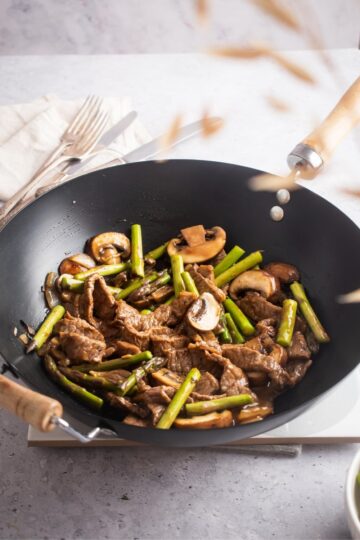 Panda Express Black Pepper Angus Steak | Everything Cooks In One Pan