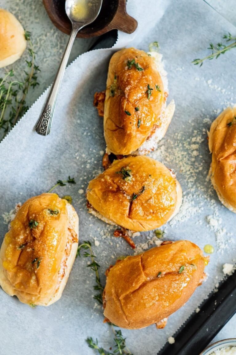 The Best BBQ Chicken Sliders On Hawaiian Rolls | Made In 20 Minutes
