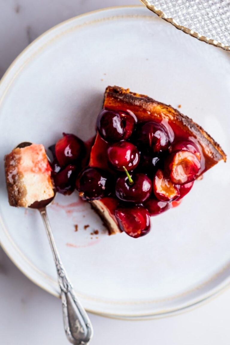 Easy Cherry Cheesecake (The Best Homemade Graham Cracker Crust)
