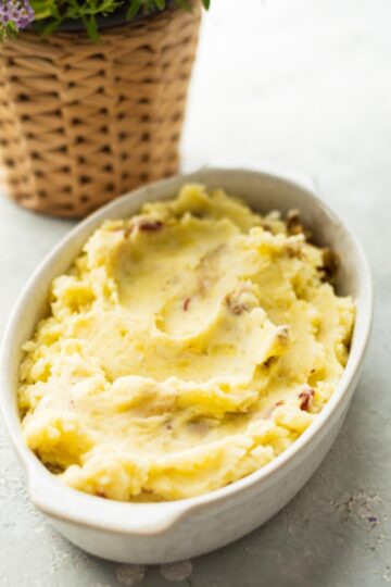 Twice Baked Mashed Potatoes (Creamy, Cheesy, and Loaded)
