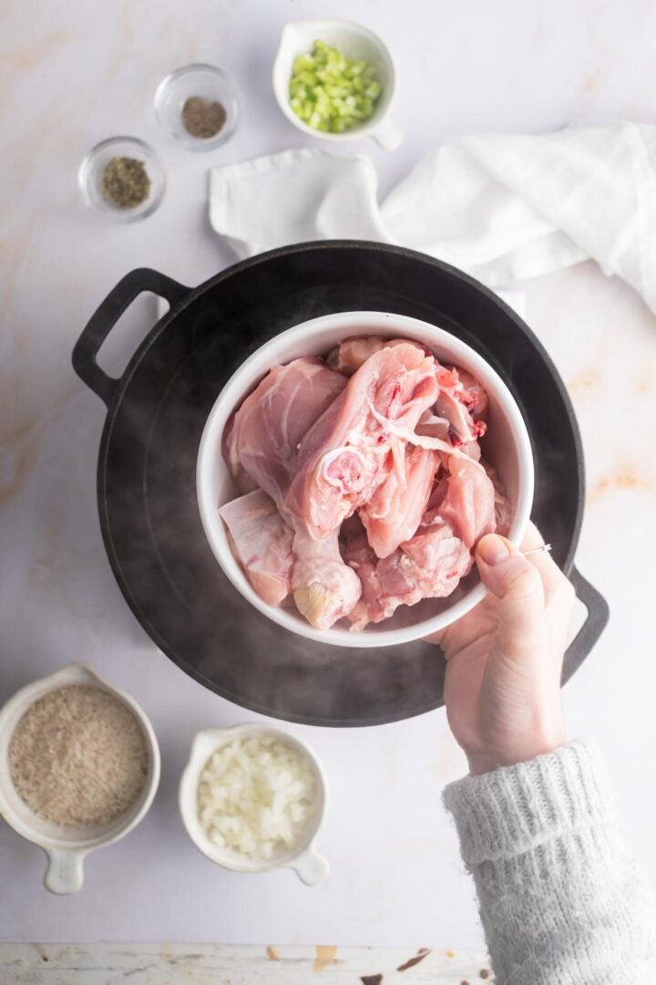 The BEST Boiled Chicken and Rice Recipe