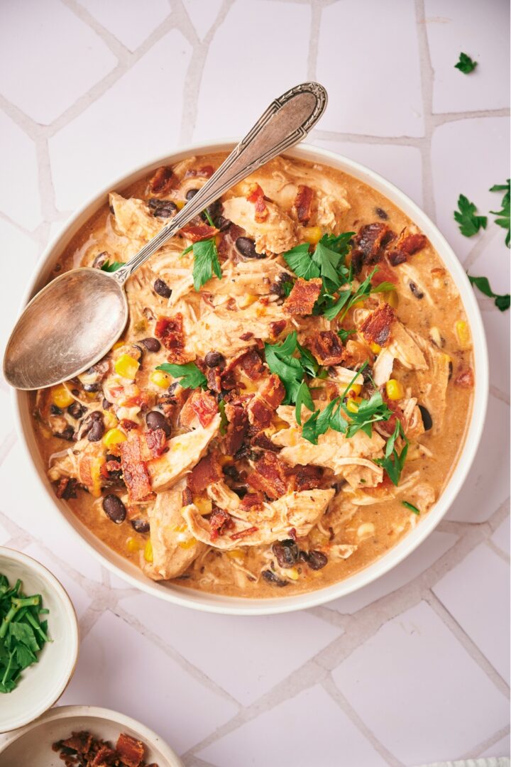 The BEST Crack Chicken Chili Recipe (Takes Just 5 Minutes To Prep)