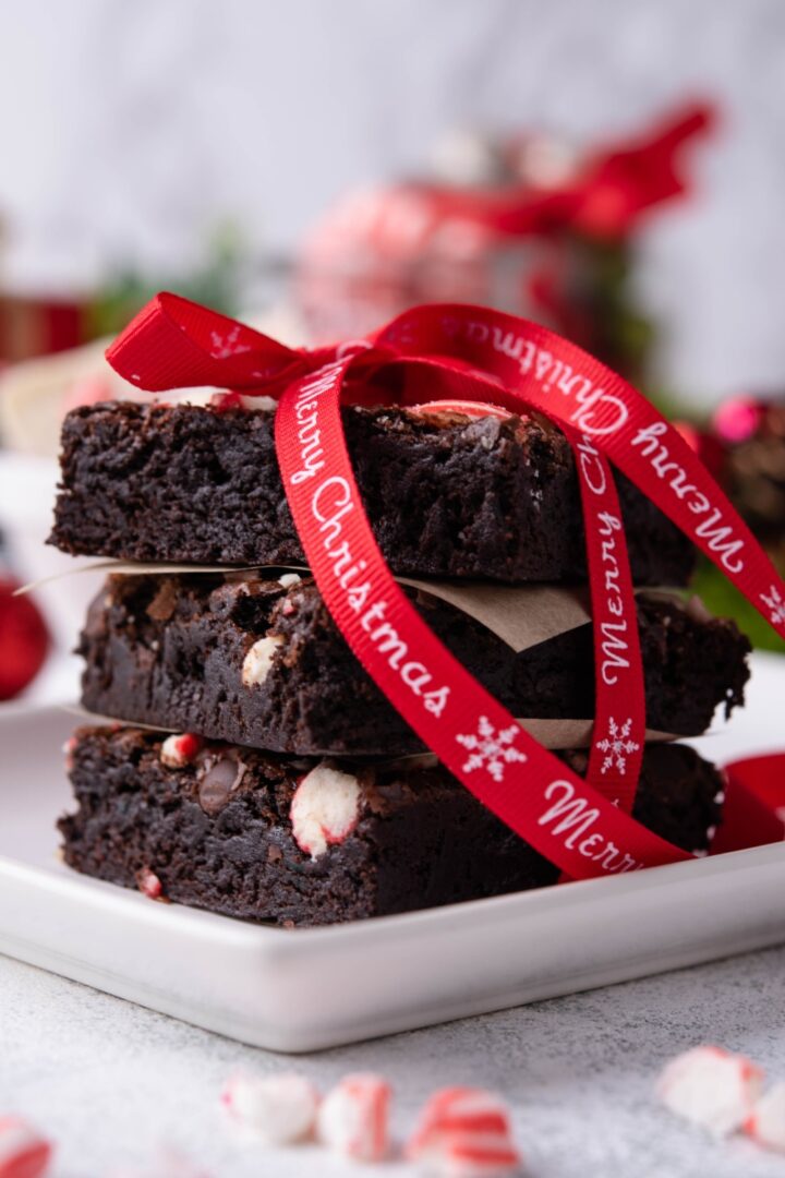 Peppermint Brownies (Candy Cane Brownies Recipe)
