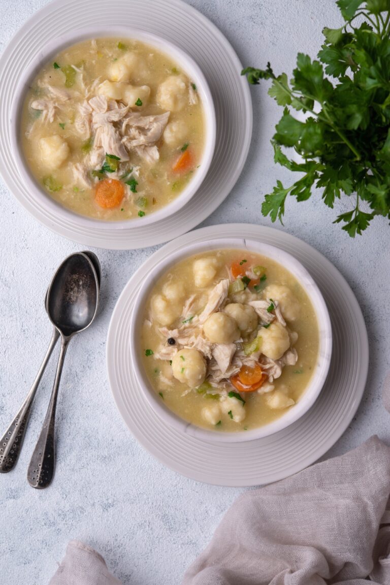 The BEST Easy Chicken and Dumpling Soup (Prepped In Just 10 Minutes)