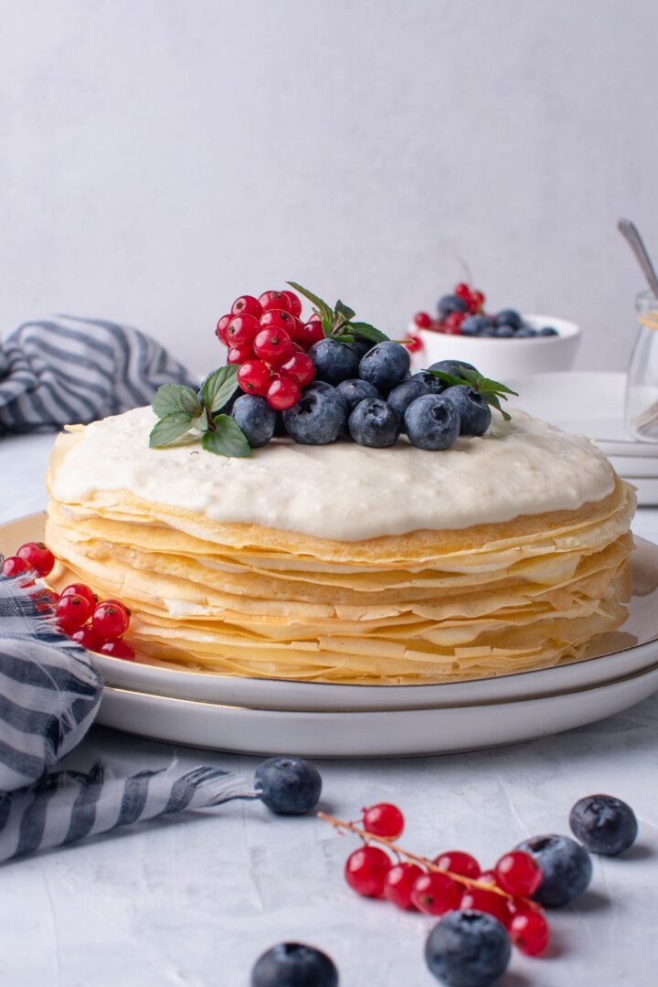 Crepe Cake Recipe (Mille Crepe Cake)