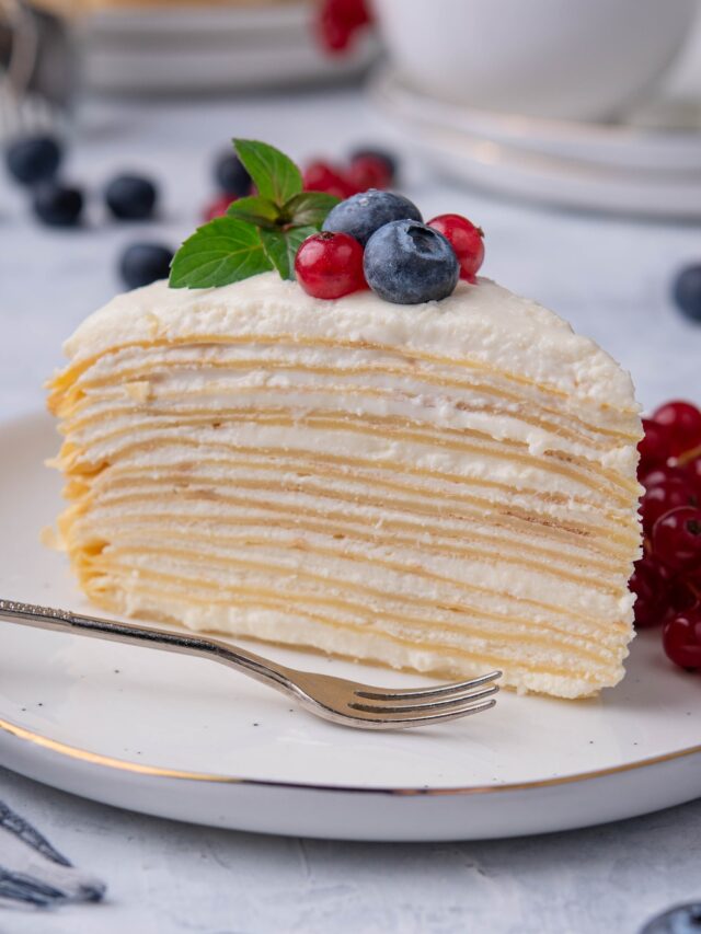 Crepe Cake Recipe (Mille Crepe Cake)