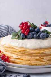 Crepe Cake Recipe (Mille Crepe Cake)