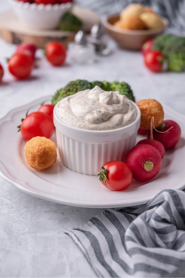 The BEST Veggie Dip Recipe (Made In Under 5 Minutes)