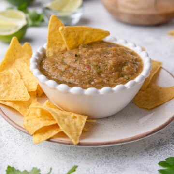 Chipotle Tomatillo Green Chili Salsa Recipe (Takes 5 Minutes To Prep)