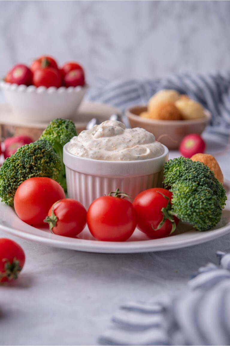 The BEST Veggie Dip Recipe (Made In Under 5 Minutes)