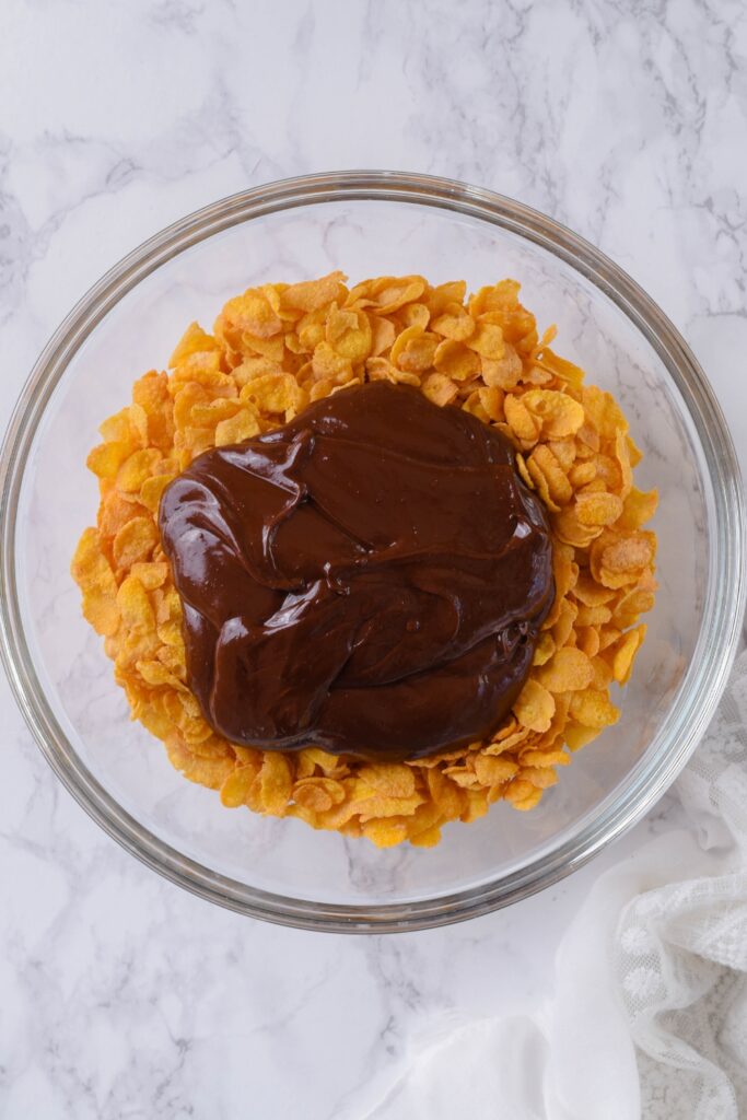 No Bake Chocolate Cornflake Cookies