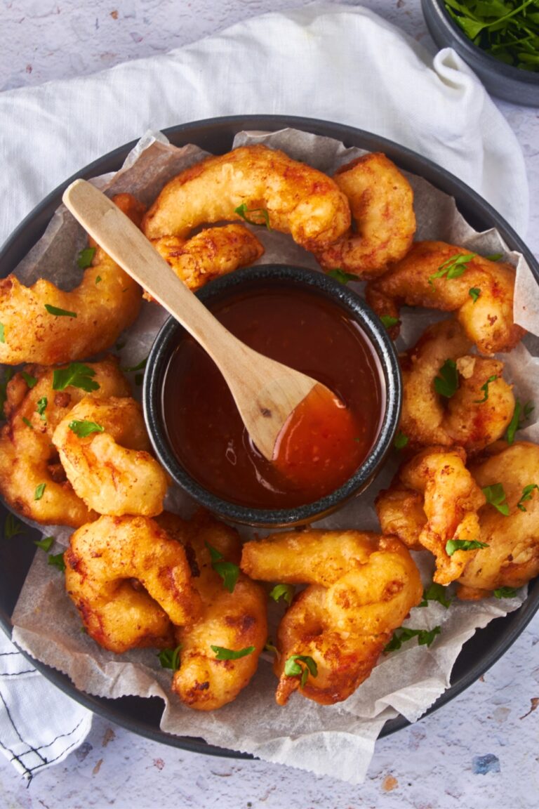 Crispy Beer Battered Shrimp