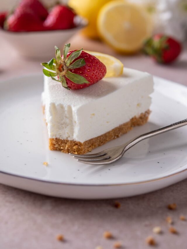 No Bake Lemon Cheesecake - I'm Hungry For That