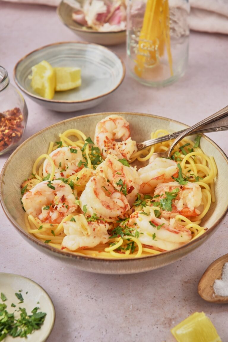 Spaghetti With Shrimp