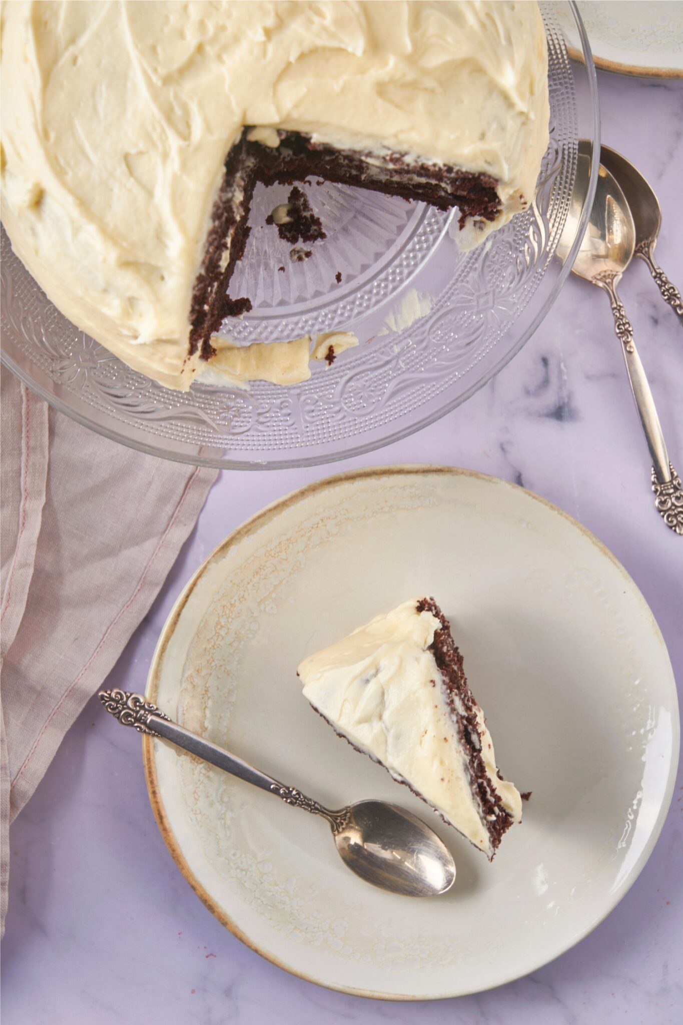 Chocolate Cake With Cream Cheese Frosting