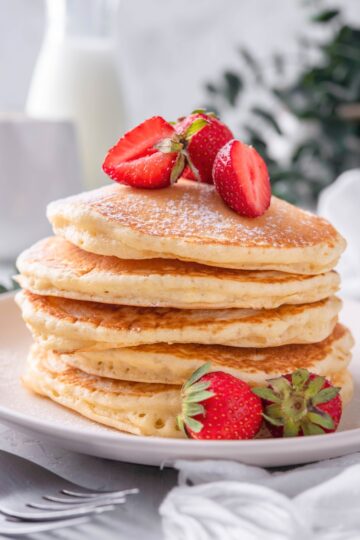 Fluffy Pancakes For One (Foolproof Single Serve Pancake Recipe)