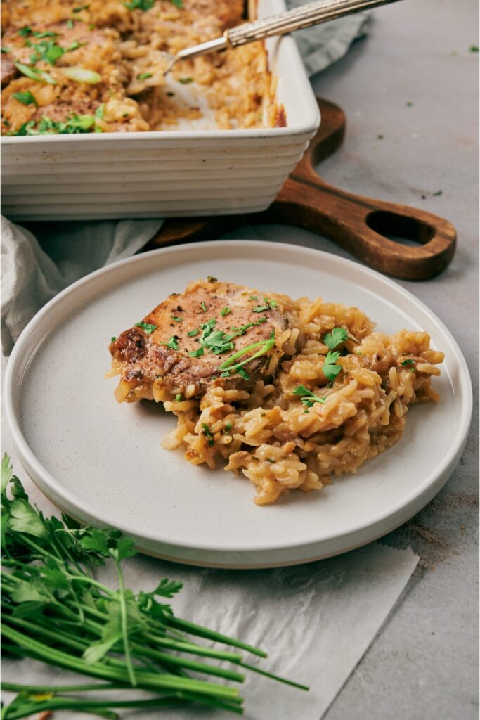 Baked Pork Chops and Rice Casserole