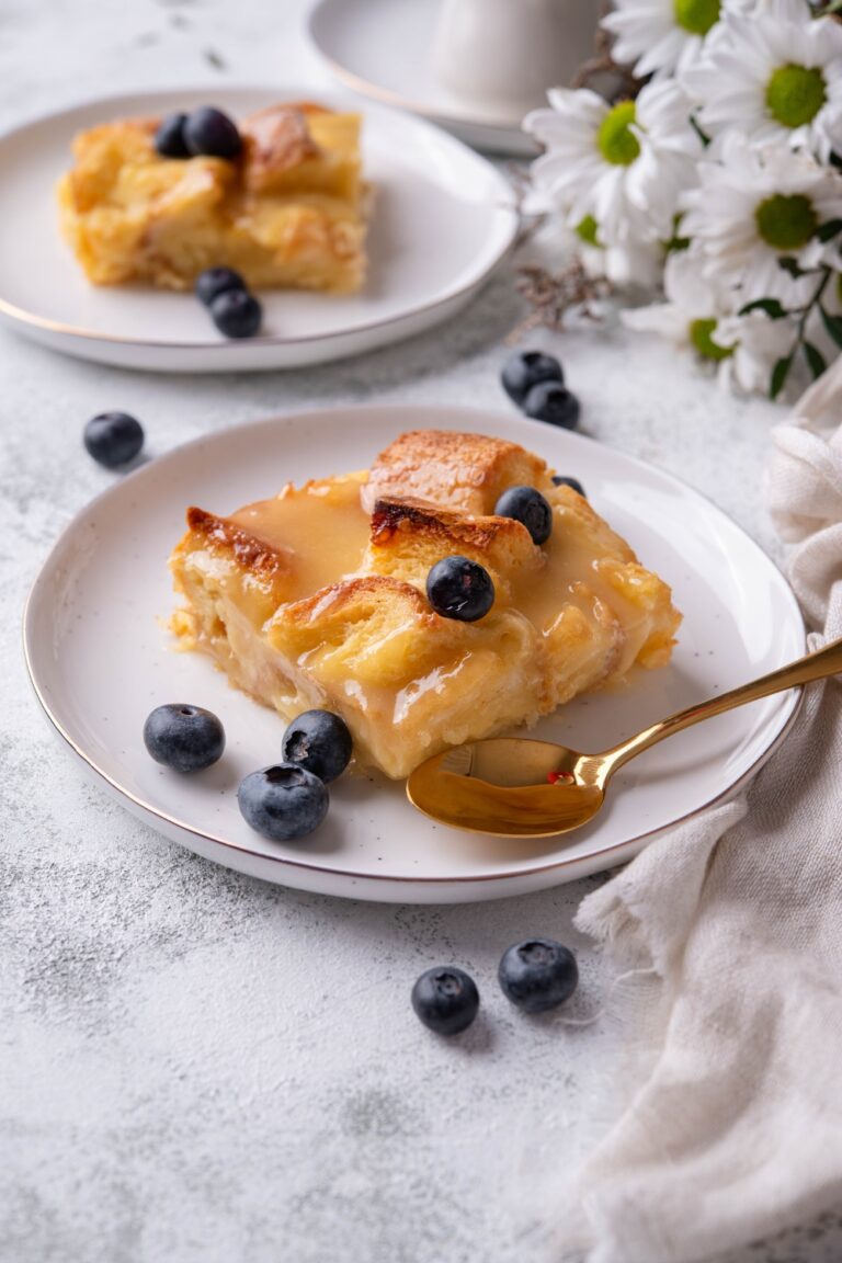 Bread Pudding with Vanilla Sauce