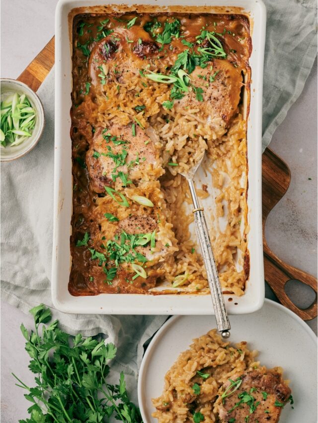 Pork Chops and Rice Recipe - I'm Hungry For That