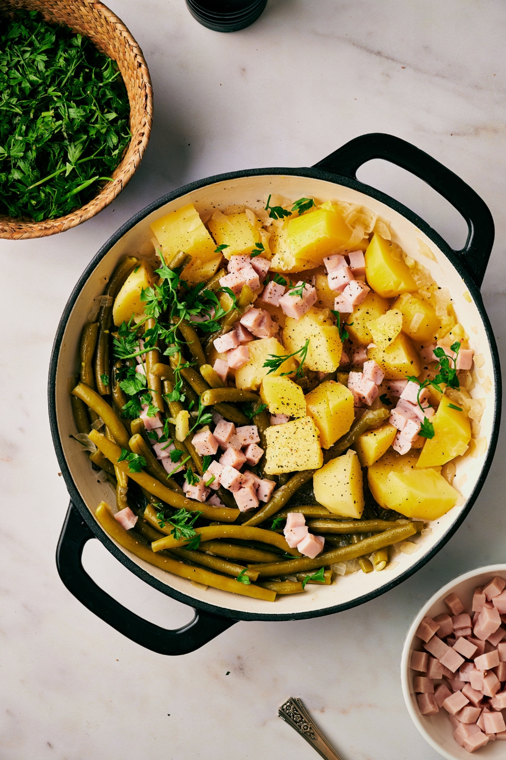 Ham, Green Beans, and Potatoes