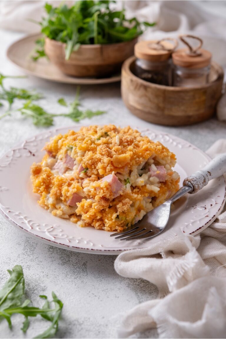 Ham Casserole (Creamy and Cheesy)