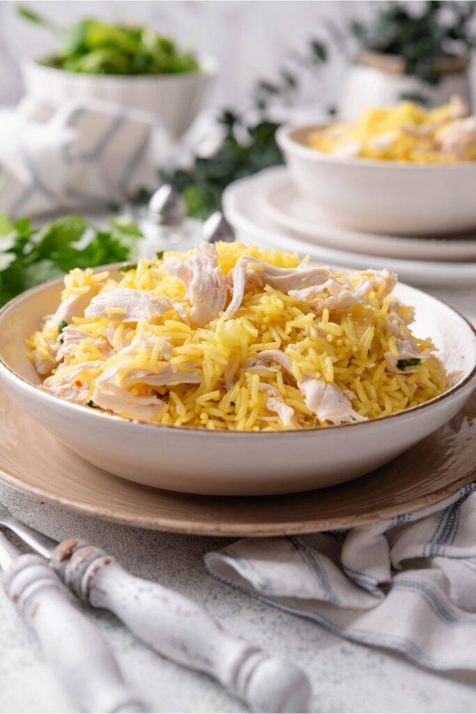 Chicken and Yellow Rice (Easy Dinner and Meal Prep)