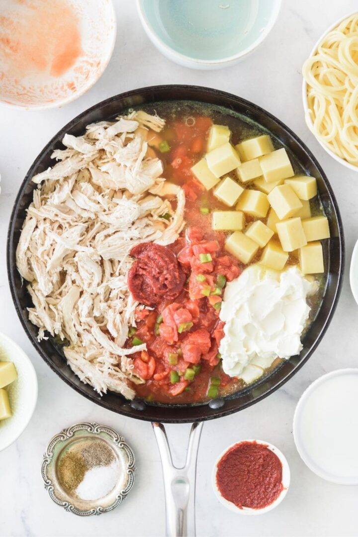 Cheesy Chicken Rotel Casserole