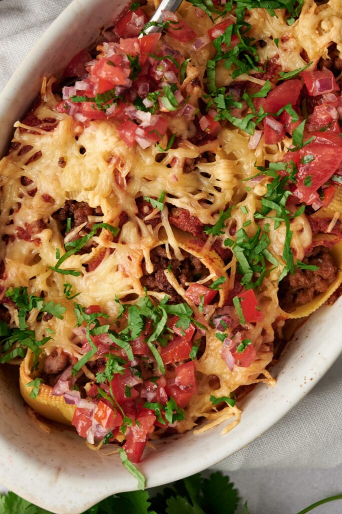 Cheesy Taco Stuffed Shells Ready In Only 30 Minutes