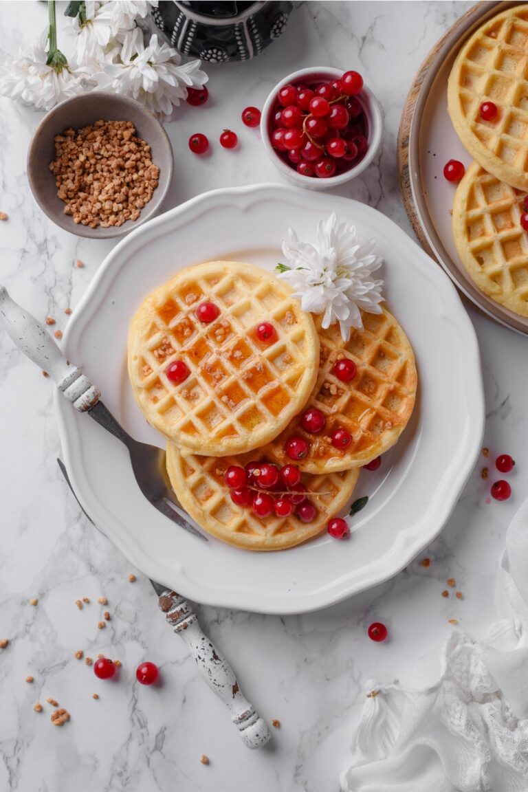Homemade Mini Waffles (Made with Mini Waffle Maker)