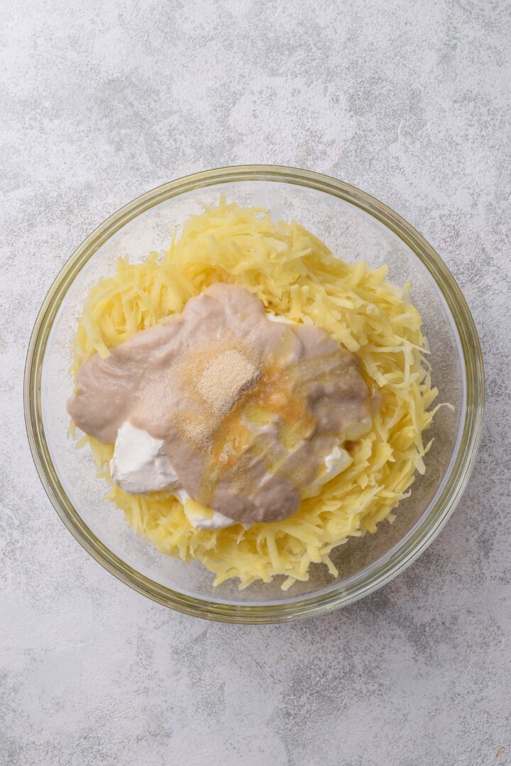 Quick and Easy Hashbrown Casserole Topped With Corn Flakes