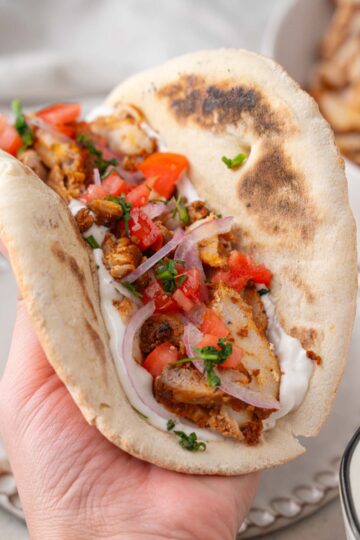 Chicken Pita Recipe with Amazing Homemade Tzatziki Sauce
