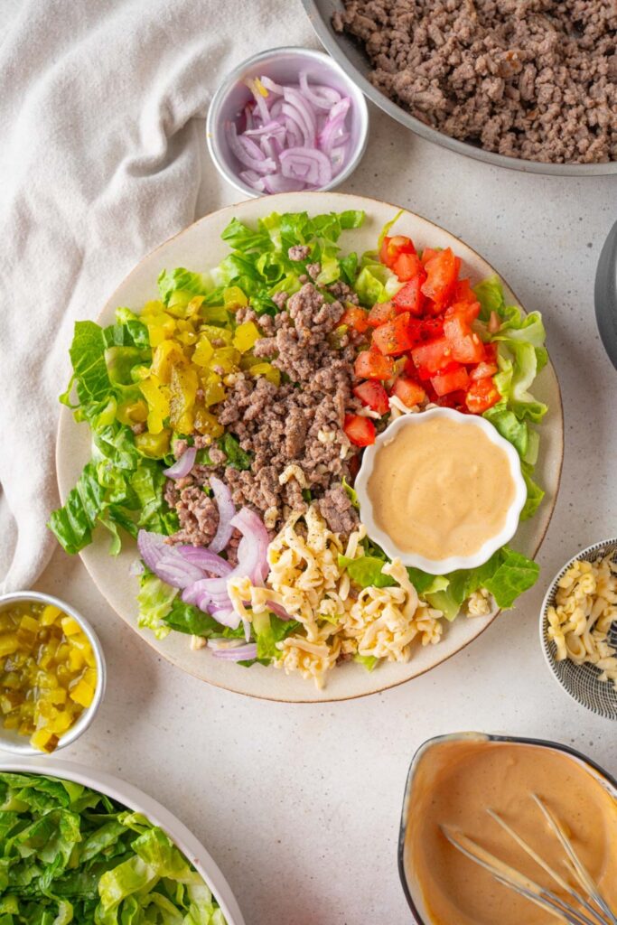 Burger Bowl Recipe with Special Sauce (Big Mac In a Bowl)