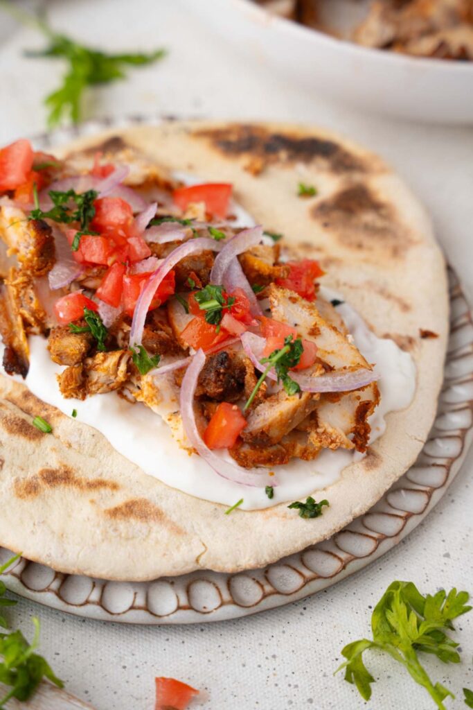 Chicken Pita Recipe with Amazing Homemade Tzatziki Sauce