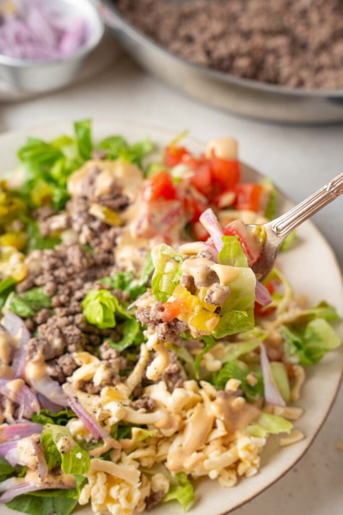 Burger Bowl Recipe with Special Sauce (Big Mac In a Bowl)