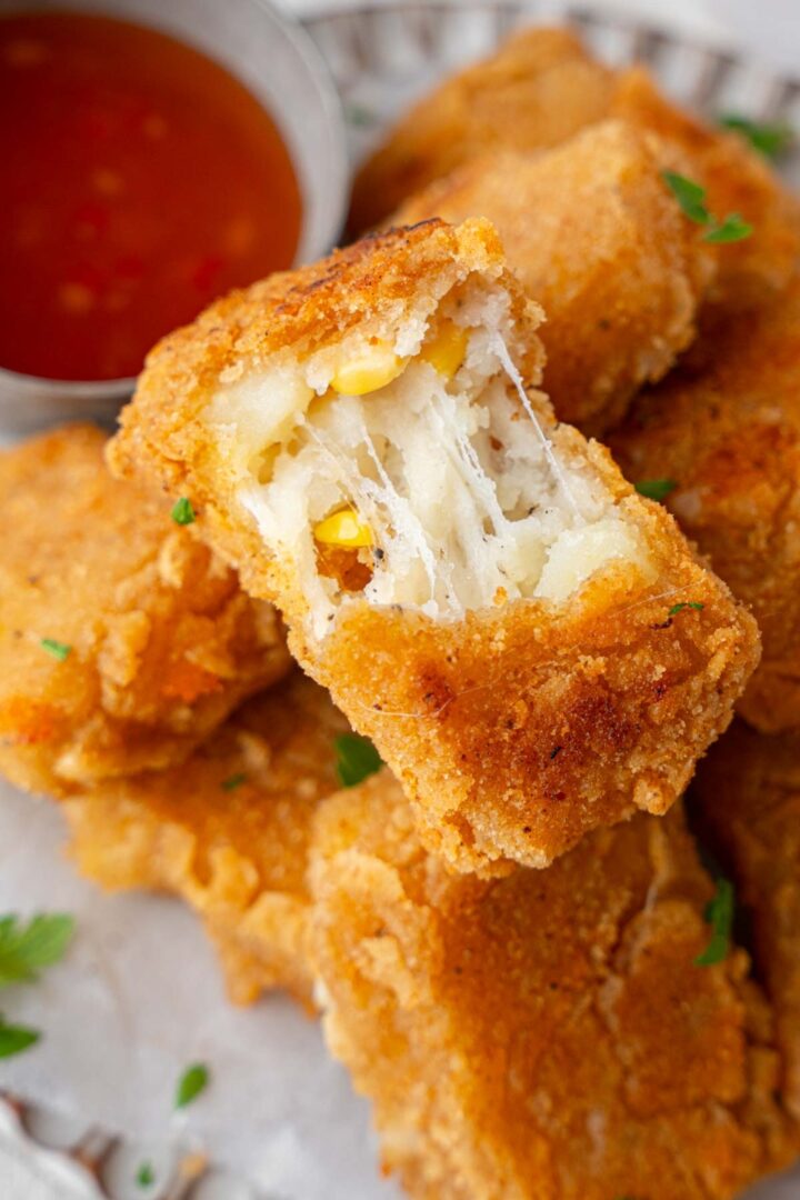 Deep Fried Crispy Corn Nuggets Recipe