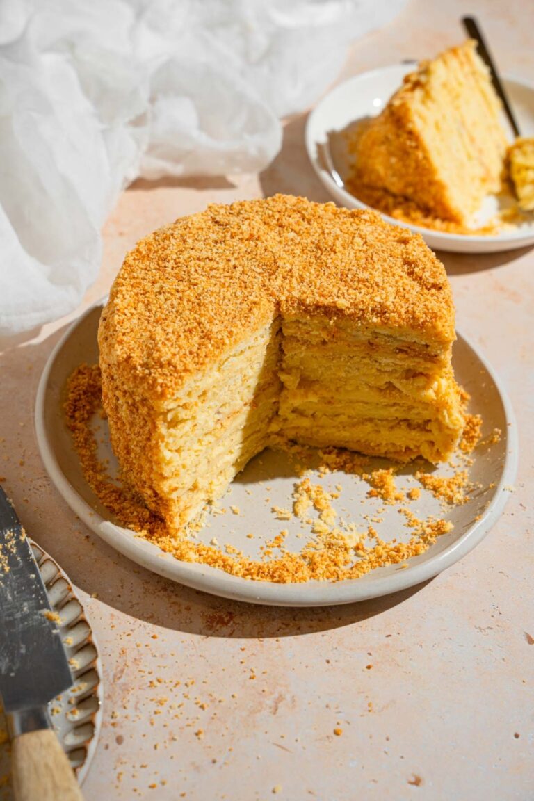 Napoleon Cake Recipe – Flaky French Pastry with Creamy Filling