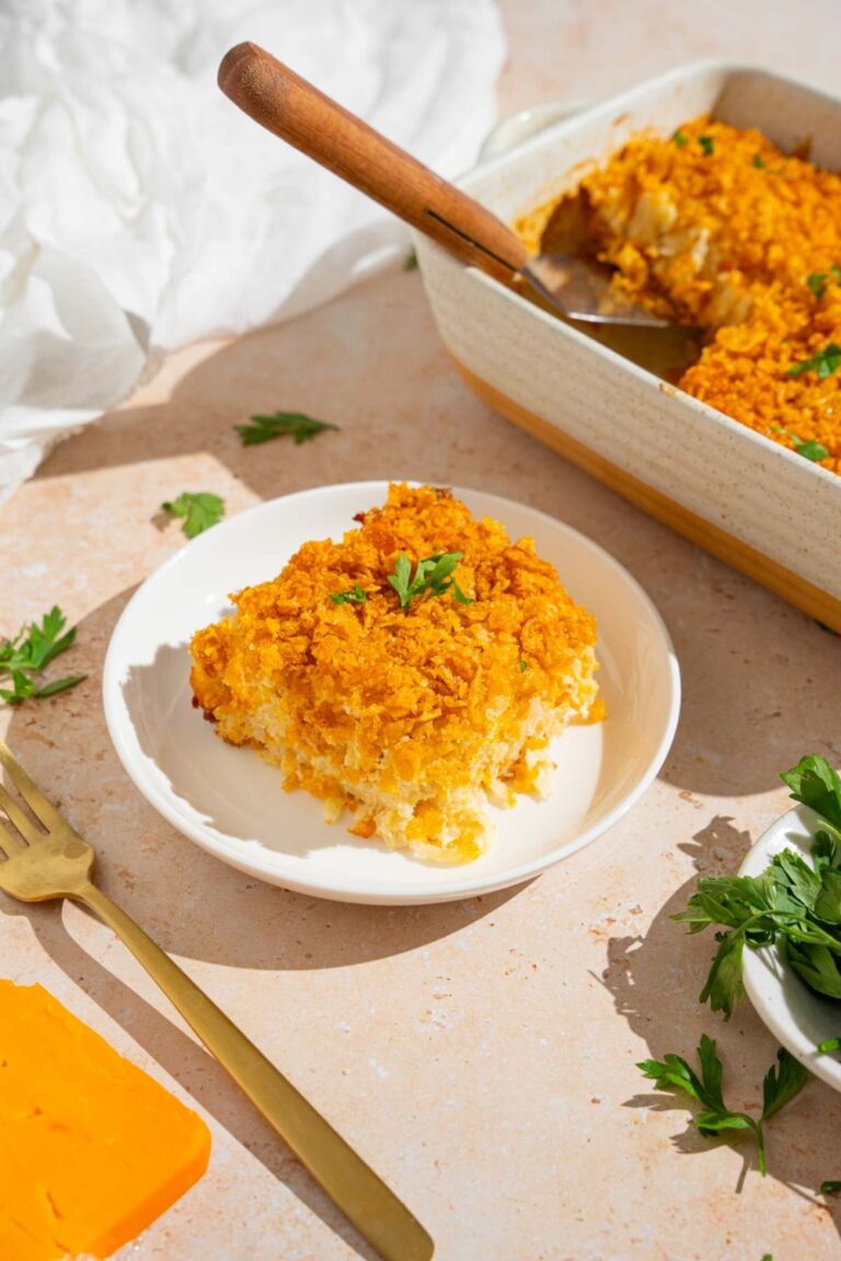 Party Potatoes Recipe (Crunchy Cheesy Funeral Potatoes)