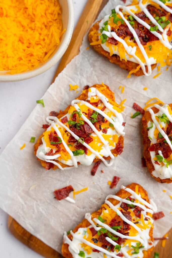 Loaded Hash Browns (Extra Crispy and Cheesy)