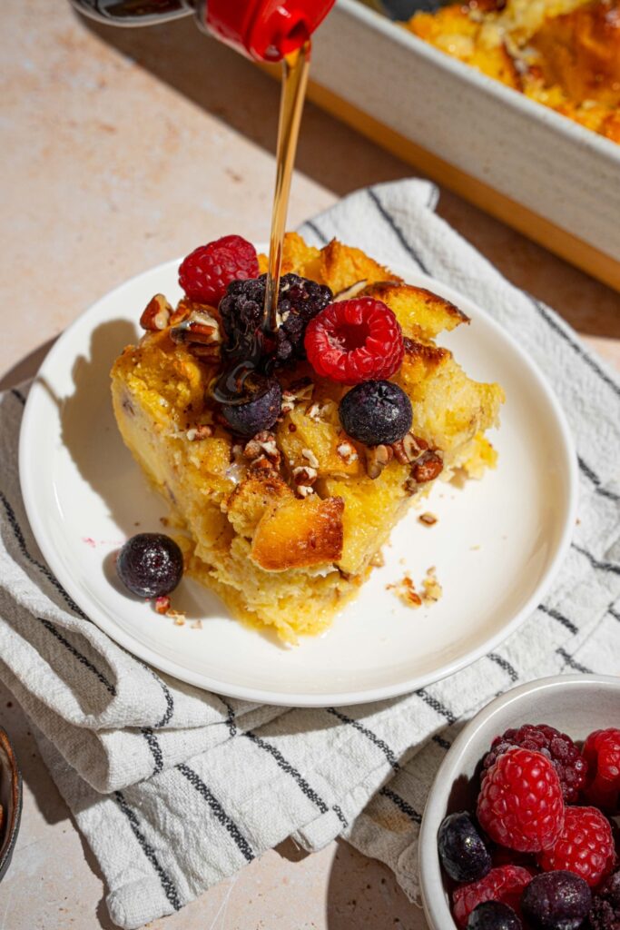 Baked Challah French Toast Casserole (Easy Make-Ahead Recipe)