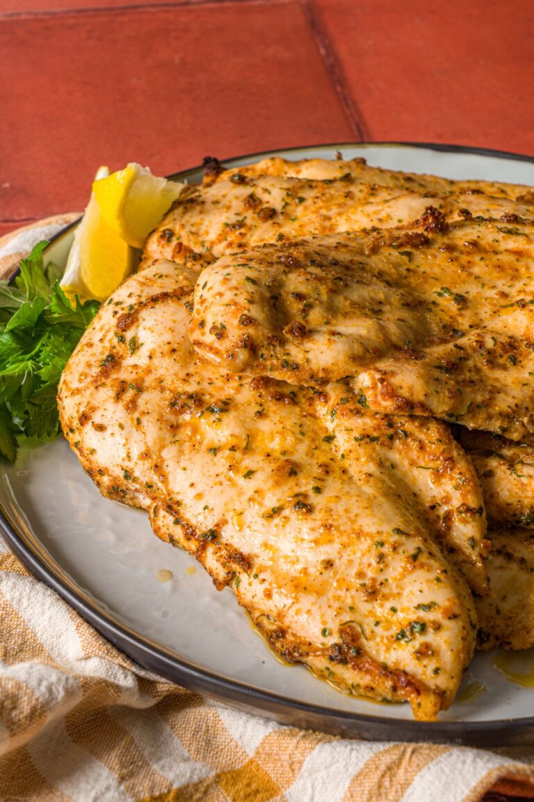 Juicy Oven Baked Thin Sliced Chicken Breasts