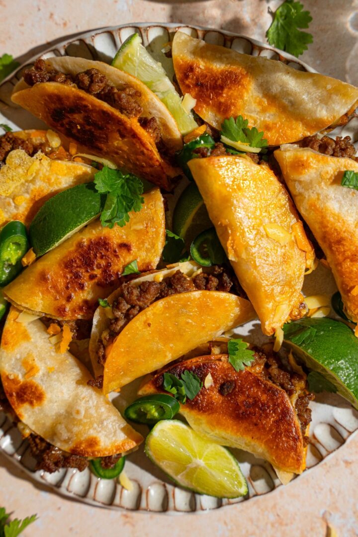 Mini Tacos (Crispy and Cheesy Beef Tacos)