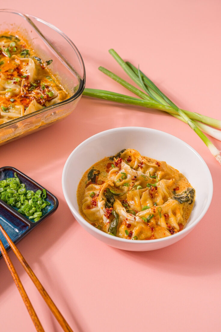 Viral Trader Joe's Chili Crisp Dumpling Bake