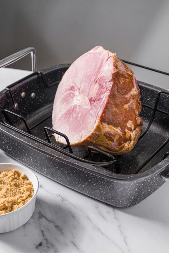 Baked Ham Shank (Brown Sugar Dijon Glaze)