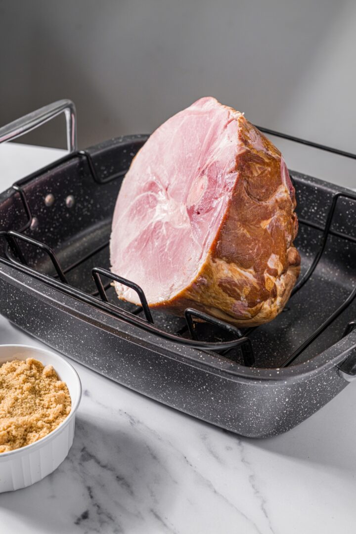 Baked Ham Shank (Brown Sugar Dijon Glaze)