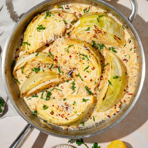 Garlic Parmesan Melting Cabbage (Viral Creamy Cabbage Recipe)